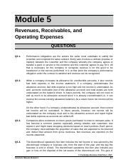 Partial Solution Module Thedition Docx Module Revenues