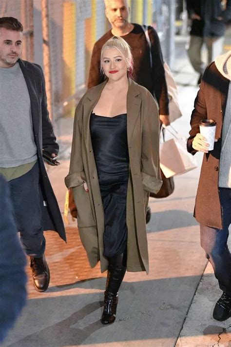 Christina Aguilera Puts On Busty Display As She Shows Off Enviable