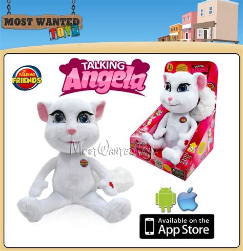 Animated Talking Angela Cat Interactive Plush Iphone Android App