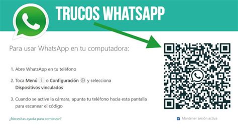 WhatsApp cómo usar la aplicación web sin escanear el código QR en la PC redes sociales