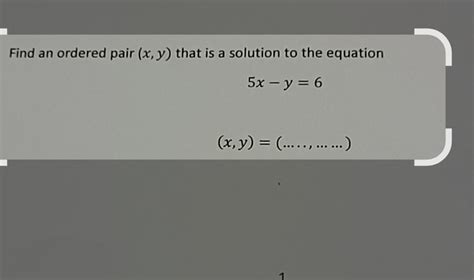 solved find an ordered pair x y ﻿that is a solution to the
