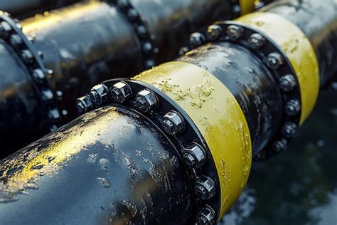 Illustrate The Process Of Lining A Pipe Bend Or Junction Premium AI