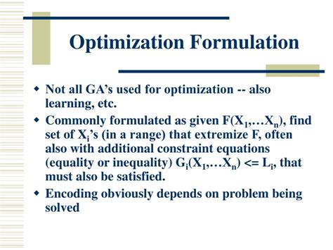Ppt Introduction To Genetic Algorithms Powerpoint Presentation Free