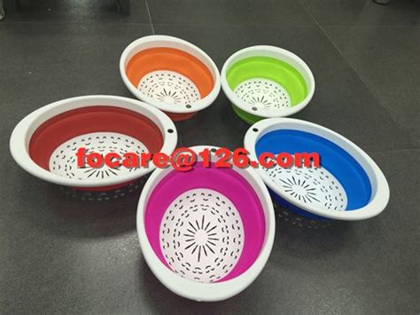 Two Color Collapsible Colander Mold China Reliable Two Color Mold Maker