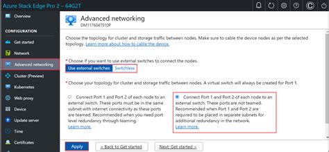 Tutorial To Configure Network Settings For Azure Stack Edge Pro Device Microsoft Learn