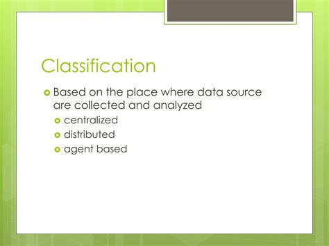 ids architecture classification and example pdf
