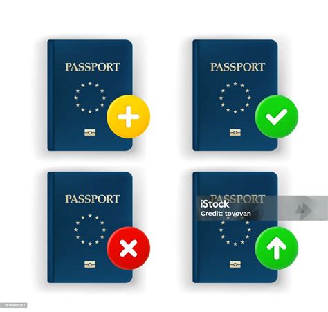 다른 픽토그램으로 설정된 여권 아이콘입니다 3d 벡터 아이콘 세트 0명에 대한 스톡 벡터 아트 및 기타 이미지 0명 3차원 형태 그래픽 사용자 인터페이스 Istock