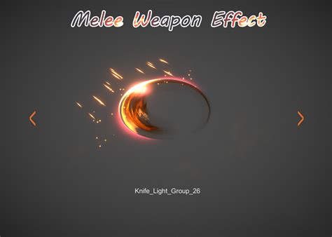Artstation Unity Melee Weapon Visual Effects Game Assets