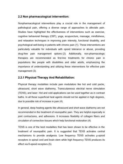 Non Pharmacological Intervention Pdf Pain Pain Management