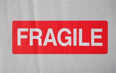 Premium Photo Fragile Sign Label Sign