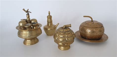 Toys Sirih Accessories Fruit Boxes And Gendi 4 Brass Catawiki