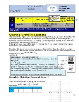 AP Calculus BC Unit A Guided Practice Lecture Notes DOC