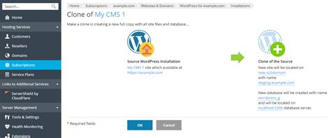 wordpress toolkit cloning a wordpress site blacknight customer