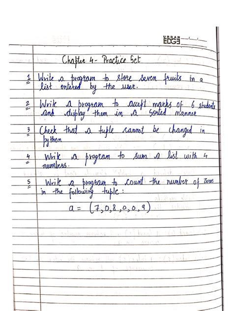 Chapter 4 Practice Set Pdf