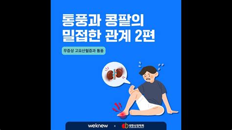 통풍과 콩팥의 밀접한 관계 무증상 고요산혈증과 통풍 Feat 위뉴 ㅣ대한신장학회 Youtube