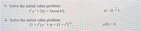 solved solve the initial value