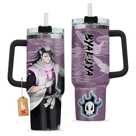 Byakuya Kuchiki Bleach Anime Custom Stanley Quencher 40oz Stainless