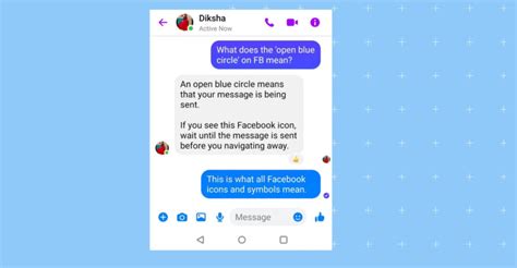 Facebook Messenger Symbols And Icons Meaning Explainedbirdeye