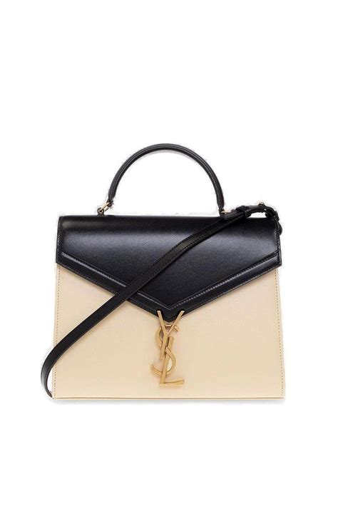 Saint Laurent Cassandra Medium Top Handle Bag In Blue Lyst
