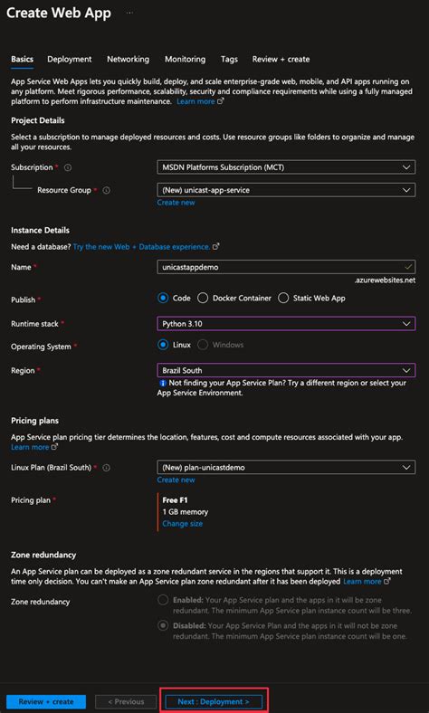 Azure To 9 Configurar Azure App Service Portal Unicast Cloud