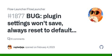 Bug Plugin Settings Won T Save Always Reset To Default Settings
