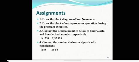 Solved Assignments Draw The Block Diagram Of Von Chegg
