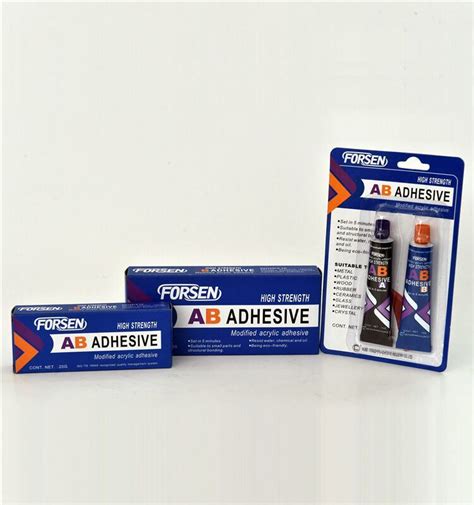 Two Component Modified Acrylate Ab Adhesive Epoxy Ab Glue Acrylic Ab