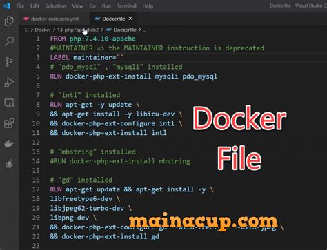 การสร้าง Docker Container Php74 Apache Mariadb Mongodb Phpmyadmin ด้วย Docker Compose และ