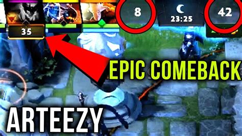 Arteezy WHAT A COMEBACK Shadow Fiend Jugger Ethereal Blade Game
