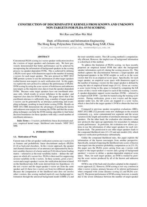 PDF Construction Of Discriminative Kernels From Known And Unknown Non