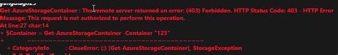 Get Azureblobcontent Throwing Error When Run From Azure Automation