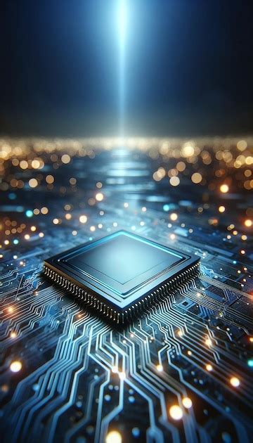 Premium Photo Illuminated Cpu Heart Of Computing Power
