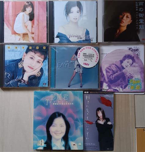 【やや傷や汚れあり】アジアンポップス 国内盤4枚＋輸入盤4枚 フェイ・ウォンヴィヴィアン・チョウテレサ・テンアグネス・チャン他 見本品