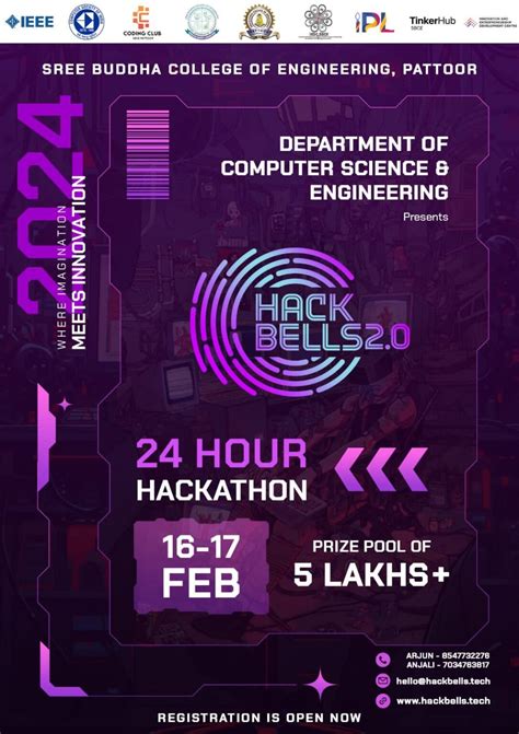HACKBELLS HR NATIONAL LEVEL STUDENT RUN HACKATHON SREE BUDDHA COLLEGE OF ENGINEERING