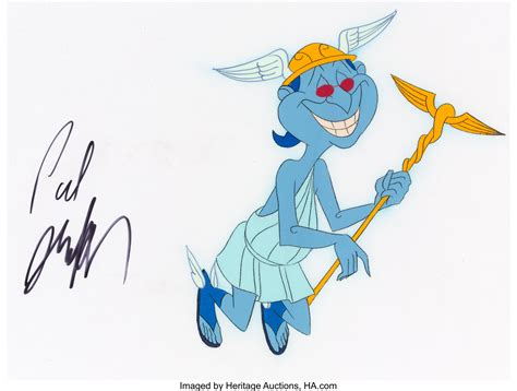 Hercules The Animated Series Hermes Production Cel Signed By Paul