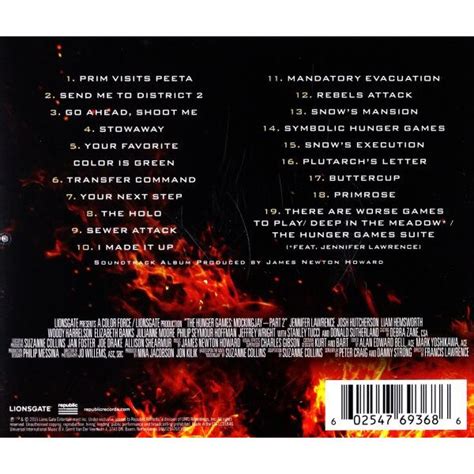 The Hunger Games Mockingjay Part 2 Soundtrack Cd Emagro