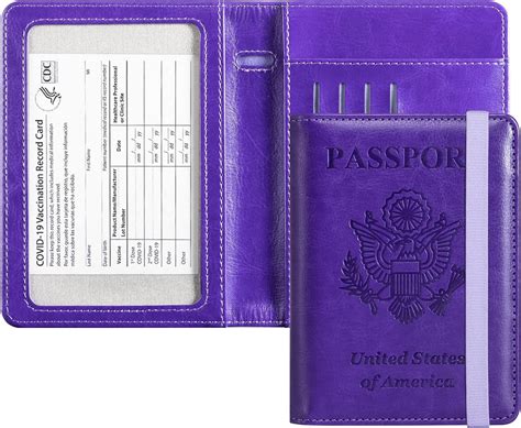Cobak Passport Holder Pu Leather Travel Organizer With