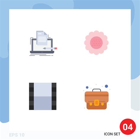 User Interface Flat Icon Pack Of Modern Signs And Symbols Of Coder Spring List Floral Strip