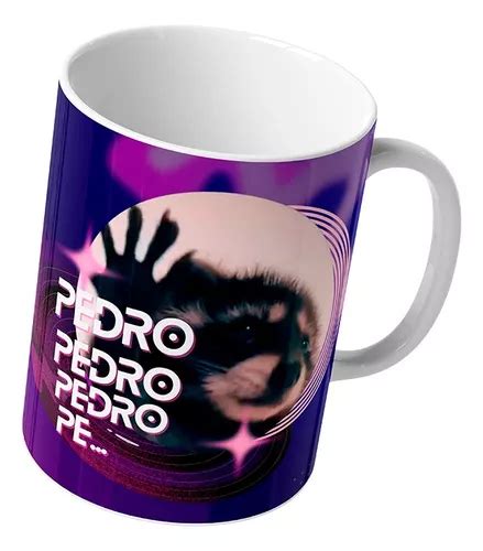 Taza Cerámica 315 Ml Mapache Ginger Pedro Pedro Pe Meme