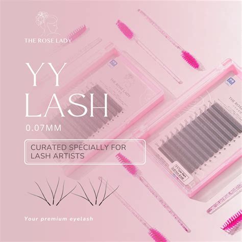 Jual Yy Lash Y Lash 2d Lash Extensions 0 07mm C D Curl Tanam Bulumata Bulumata Extensions