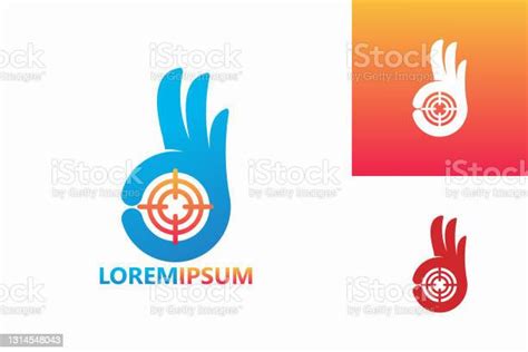 良好的目標徽標範本設計向量徽記設計概念創意符號圖示向量圖形及更多互聯網圖片 互聯網 同意的手勢 商務 Istock