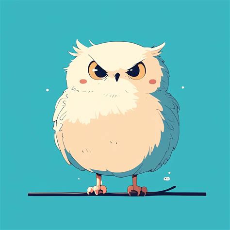 キリッと可愛いフクロウアイコン｜イラスト・フリー素材なら「シンテリ」