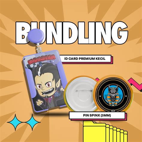 Jual Paket Bundling Id Card Premium Ukuran Kecil Pin Model Spinx Spinx Aiyo Ukuran 3mm 2