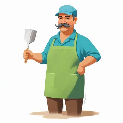 Premium Photo A Drawing Of A Man With A Knife In His Hand