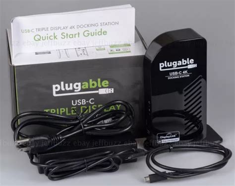 Plugable Udultc4k Usb C 4k Triple Display Docking Station Displayport