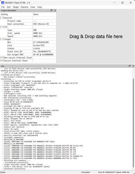 Solved Unable To Connect To Stm32h523 Stmicroelectronics Community
