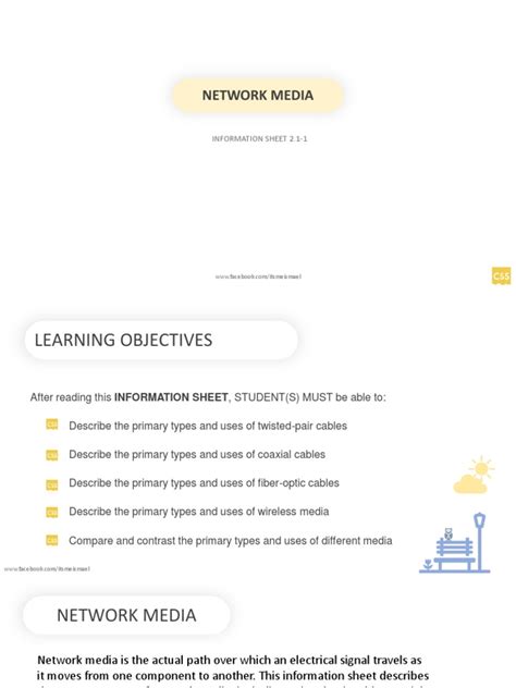 21 1 Network Media Pdf Transmission Medium Optical Fiber