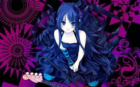 Blue Haired Female Anime Character Hd Wallpaper Wallpaper Flare