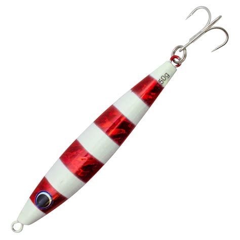 Team Deep Sea Super Glow High Tech Pilker 150g Rot Stripesglow 1 Stück