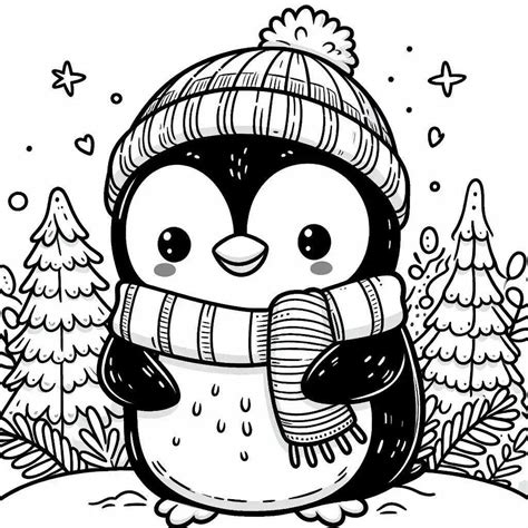 귀여운 펭귄 색칠공부 도안 17종 키즈위키